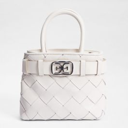 SAM EDELMAN CLEO תיק נשיאה קטן ארוג מעור